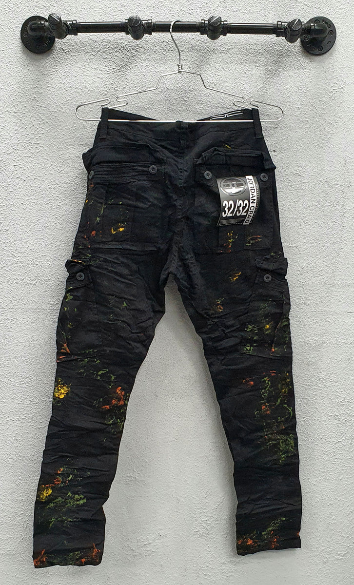 Jordan Craig 5636M Black Painted Cargos – Jeanius Closet